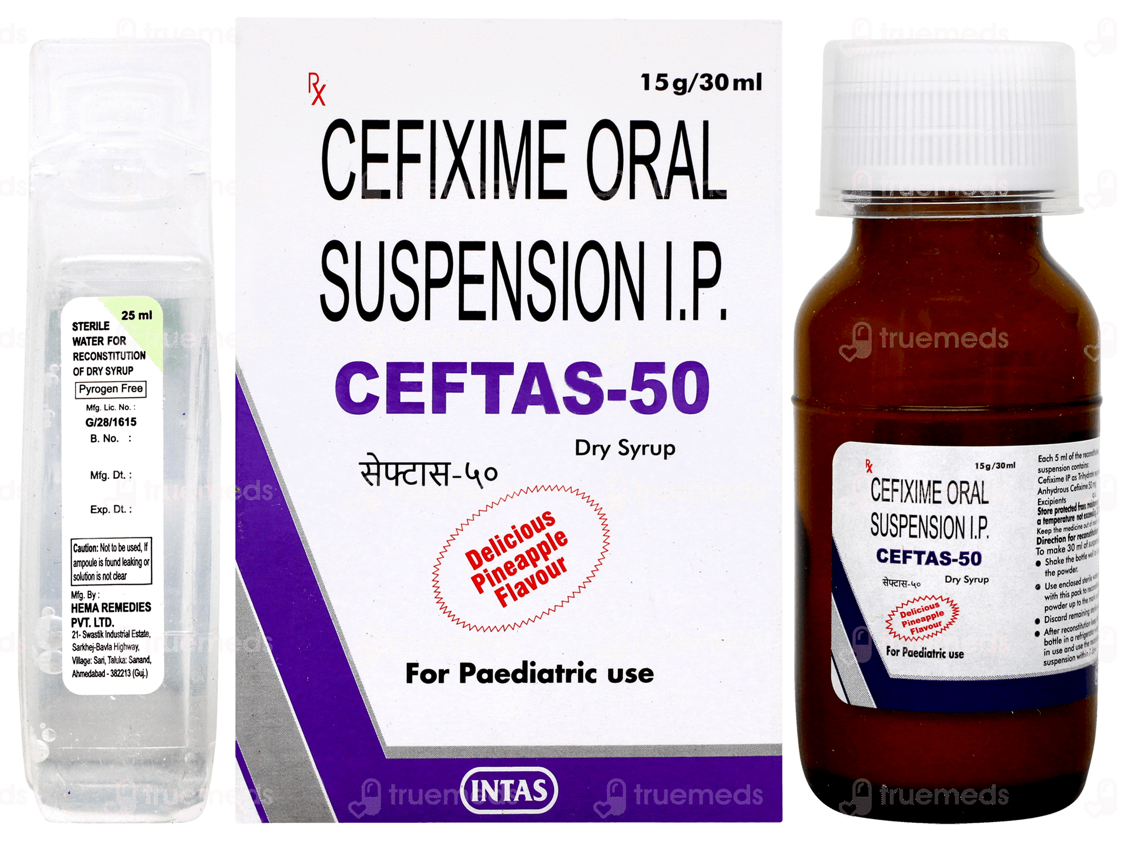 Ceftas 50 Dry Syrup 30ml: Uses, Side Effects, Price & Substitutes