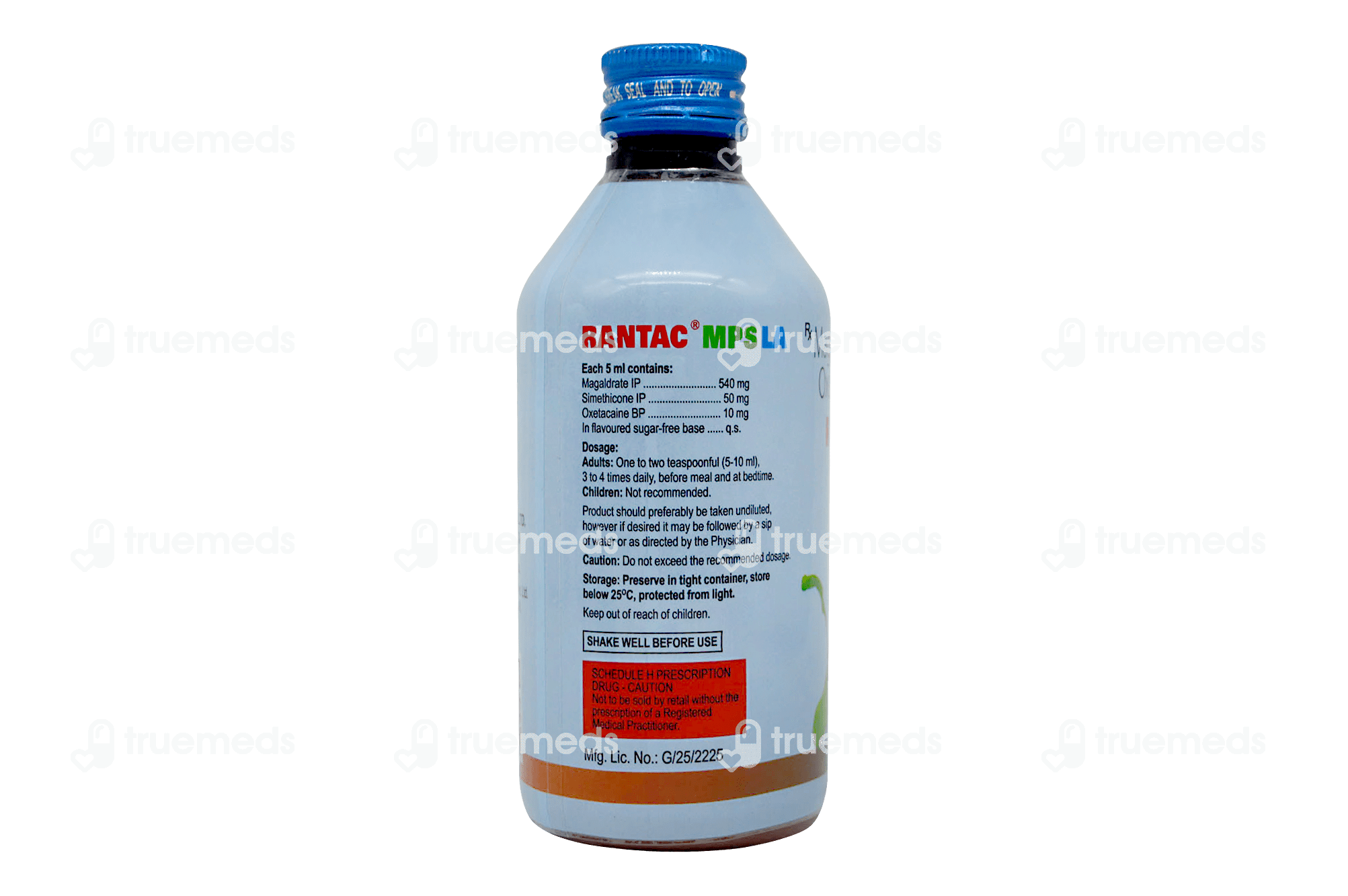 Rantac Mps La Suspension 200 ML - Uses, Side Effects, Dosage, Price ...