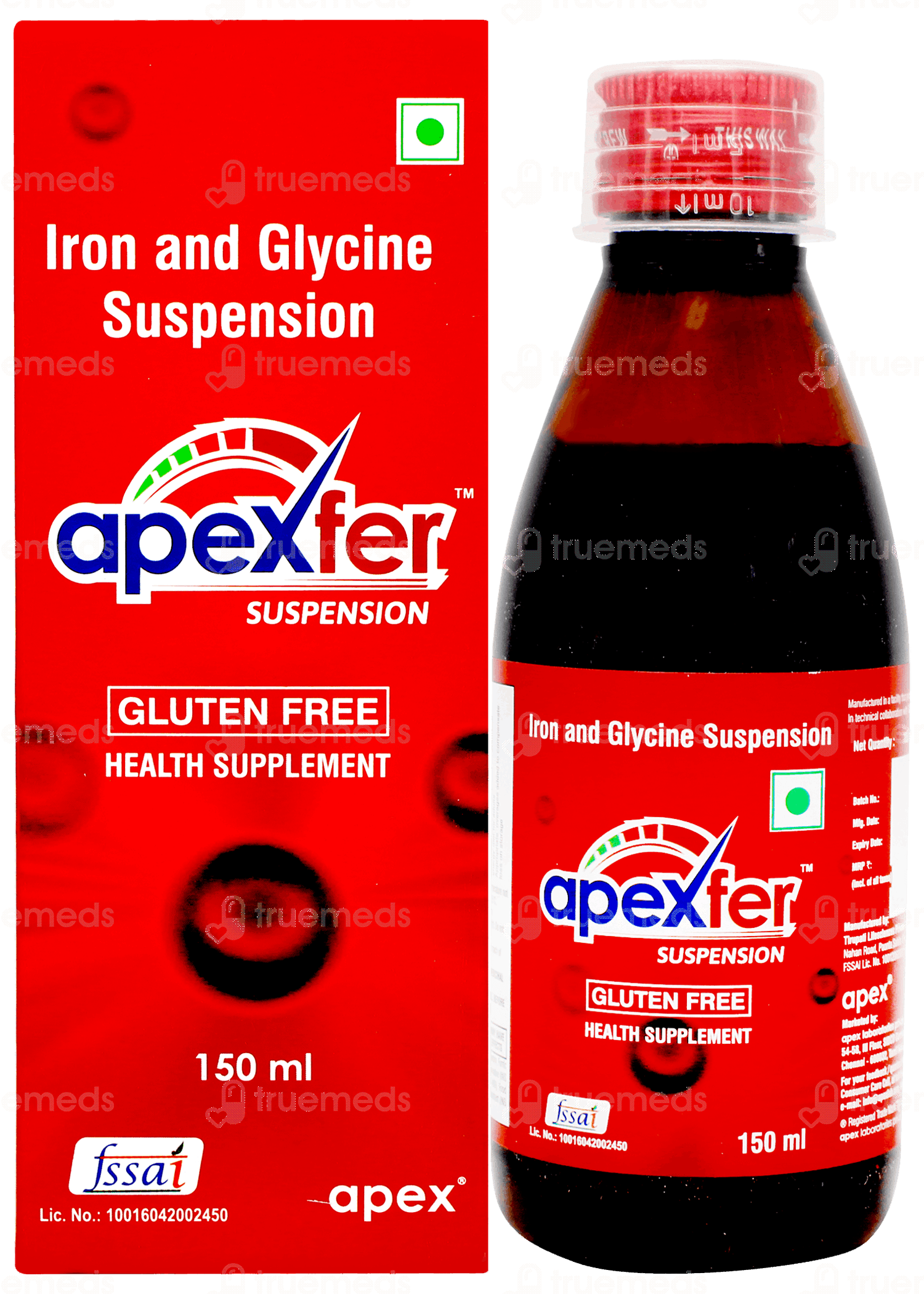 Apexfer Gluten Free Oral Suspension 150 Ml - Uses, Side Effects, Dosage ...