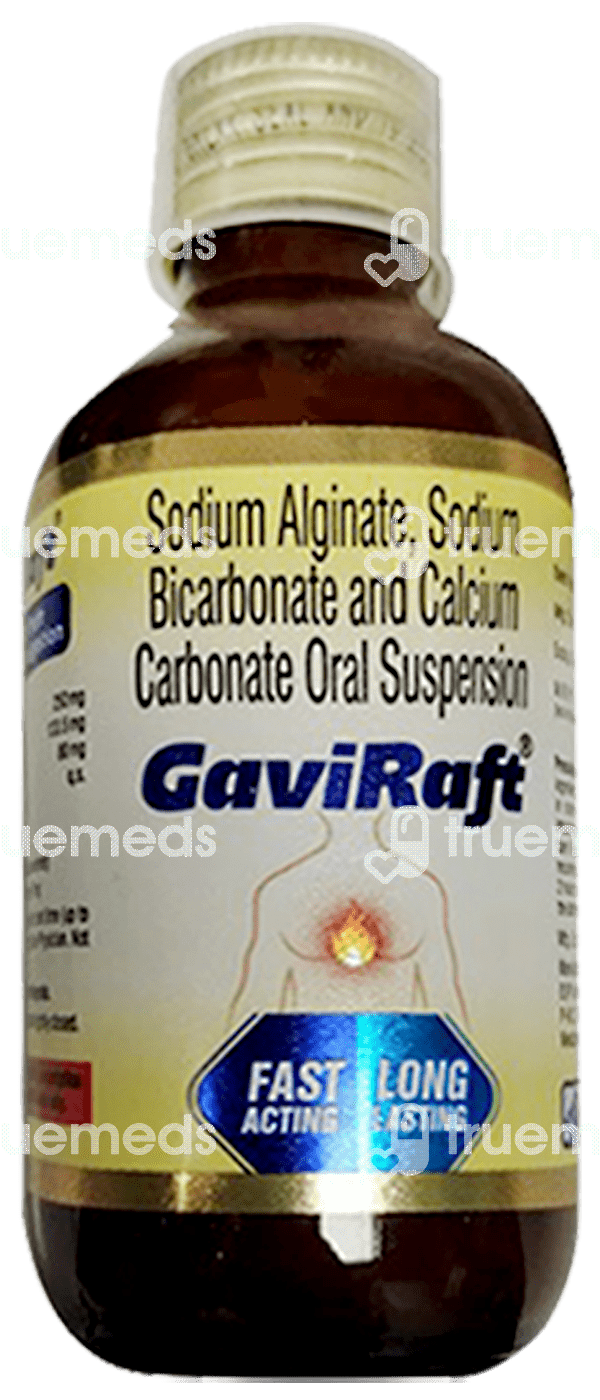 Gaviraft Suspension 100 Ml - Uses, Side Effects, Dosage, Price | Truemeds