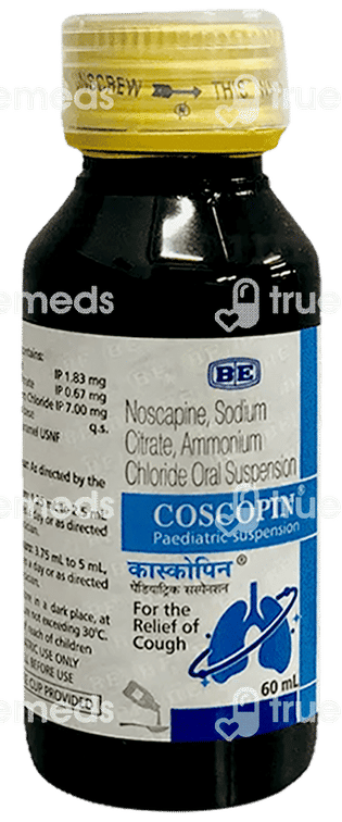 Coscopin Paed 183 Mg Suspension 60 Ml - Uses, Side Effects, Dosage ...