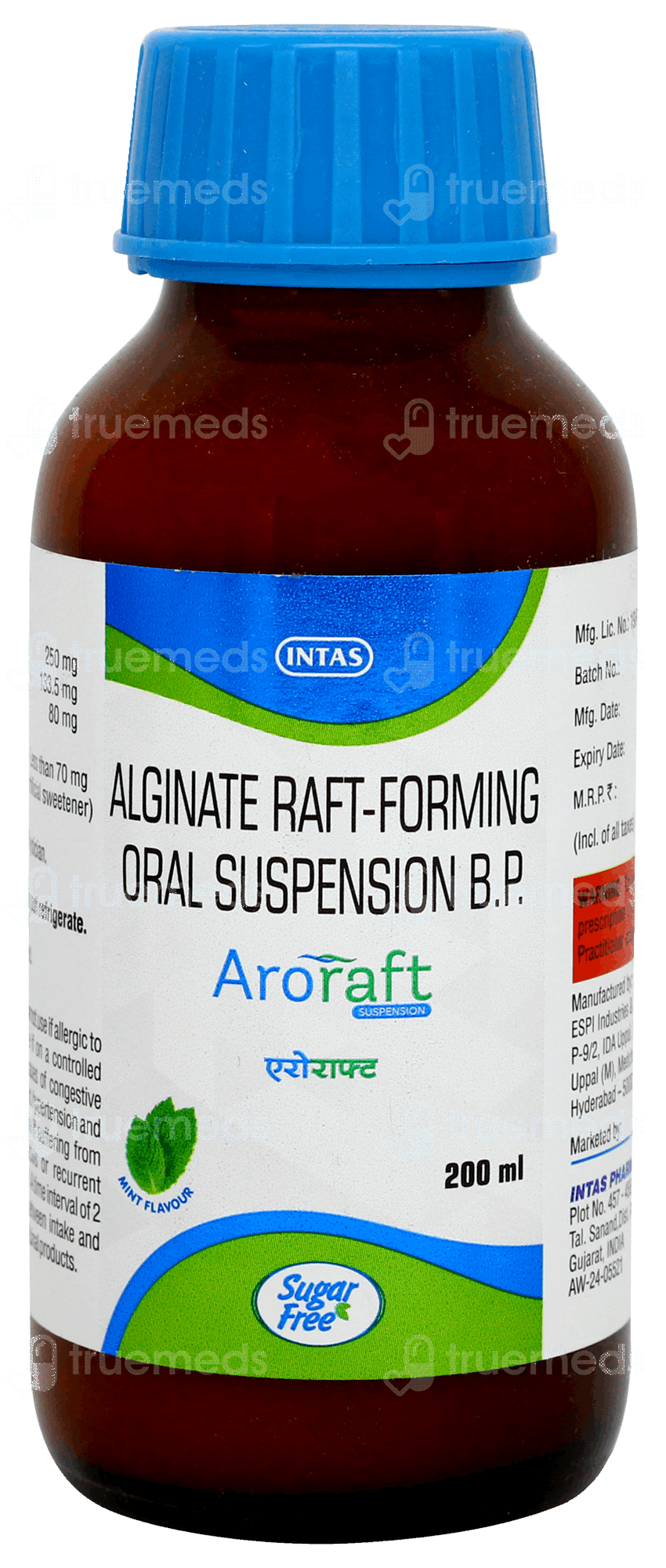 Aroraft Mint Flavour Sugar Free Oral Suspension 200 Ml - Uses, Side ...