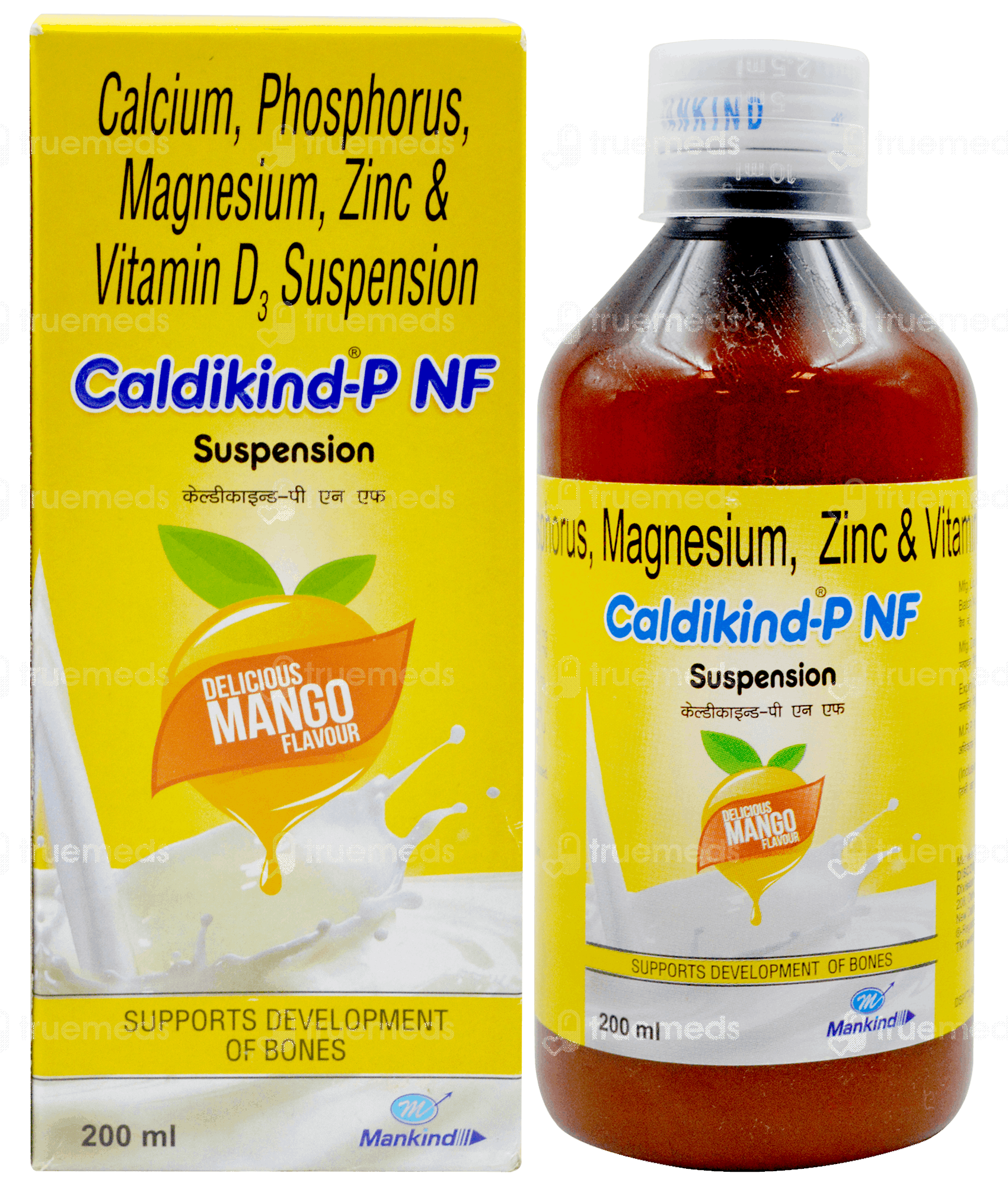 Caldikind P Nf Delicious Mango Flavour Suspension 200 Ml - Uses, Side ...
