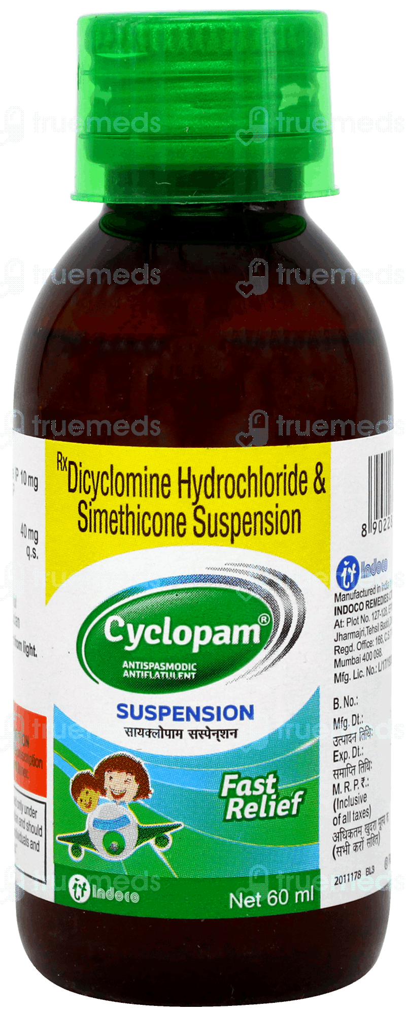 Cyclopam Fast Relief Suspension 60ml - Uses, Side Effects, Dosage ...
