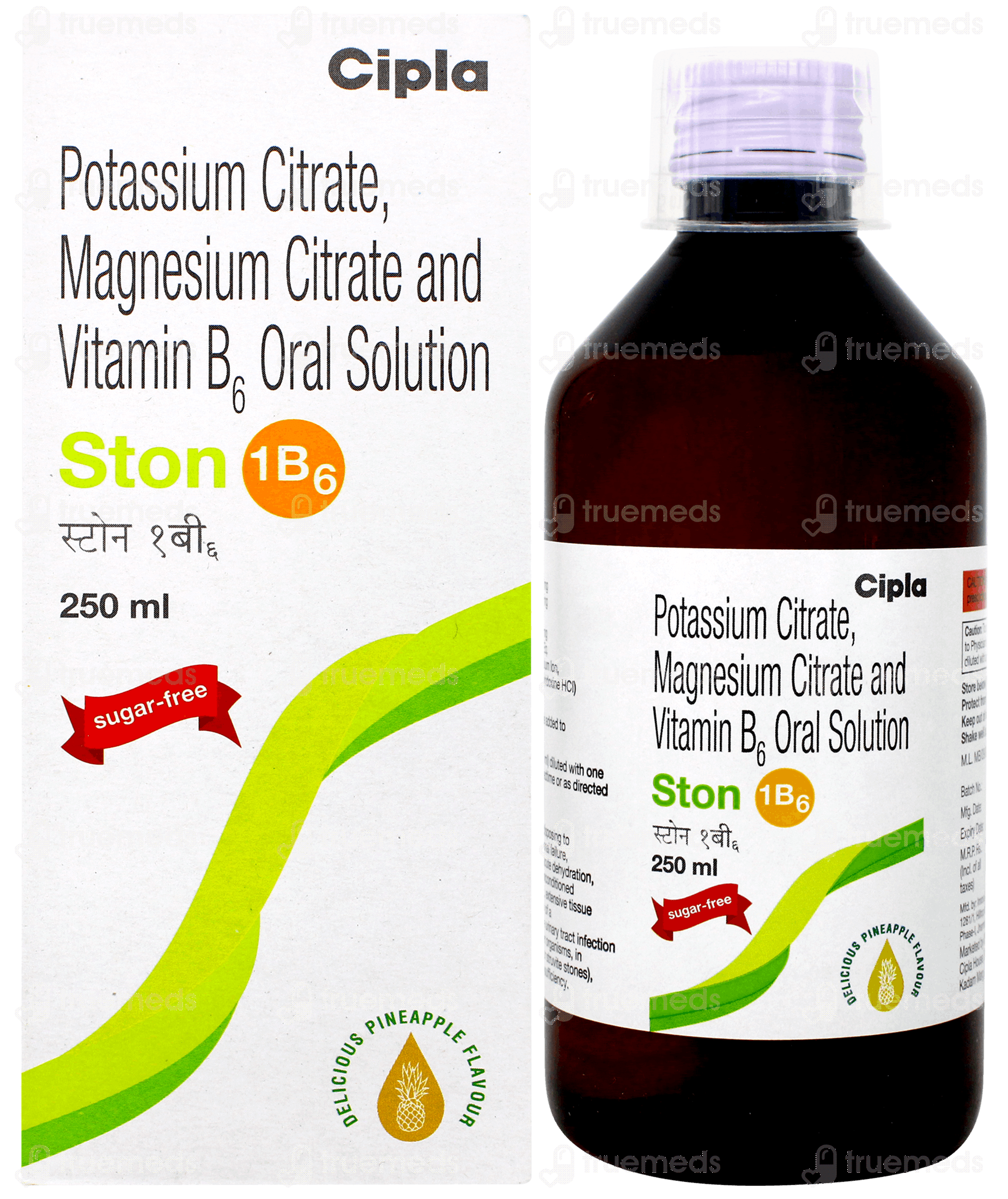 Ston 1b6 Pineapple Flavour Sugar Free Solution 250ml - Uses, Side ...