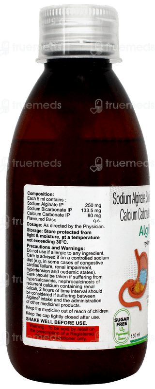 Algiline Peppermint Flavour Sugar Free Suspension 150ml - Uses, Side ...