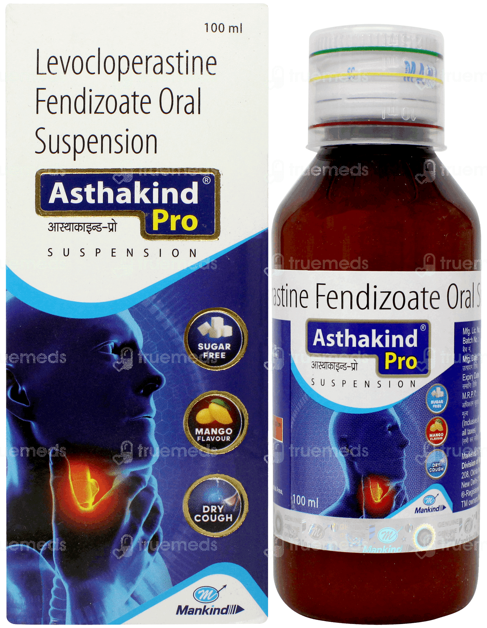 Asthakind Pro Mango Flavour Sugar Free Suspension 100ml - Uses, Side ...
