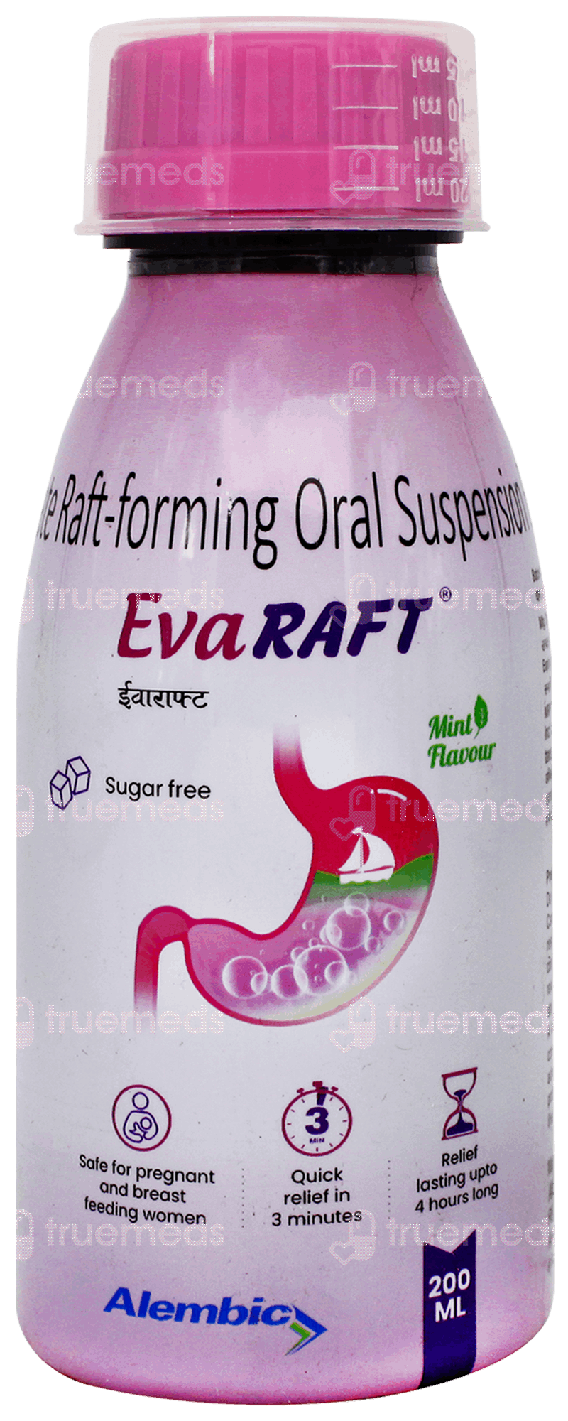 Evaraft Mint Flavour Sugar Free Suspension 200ml - Uses, Side Effects ...