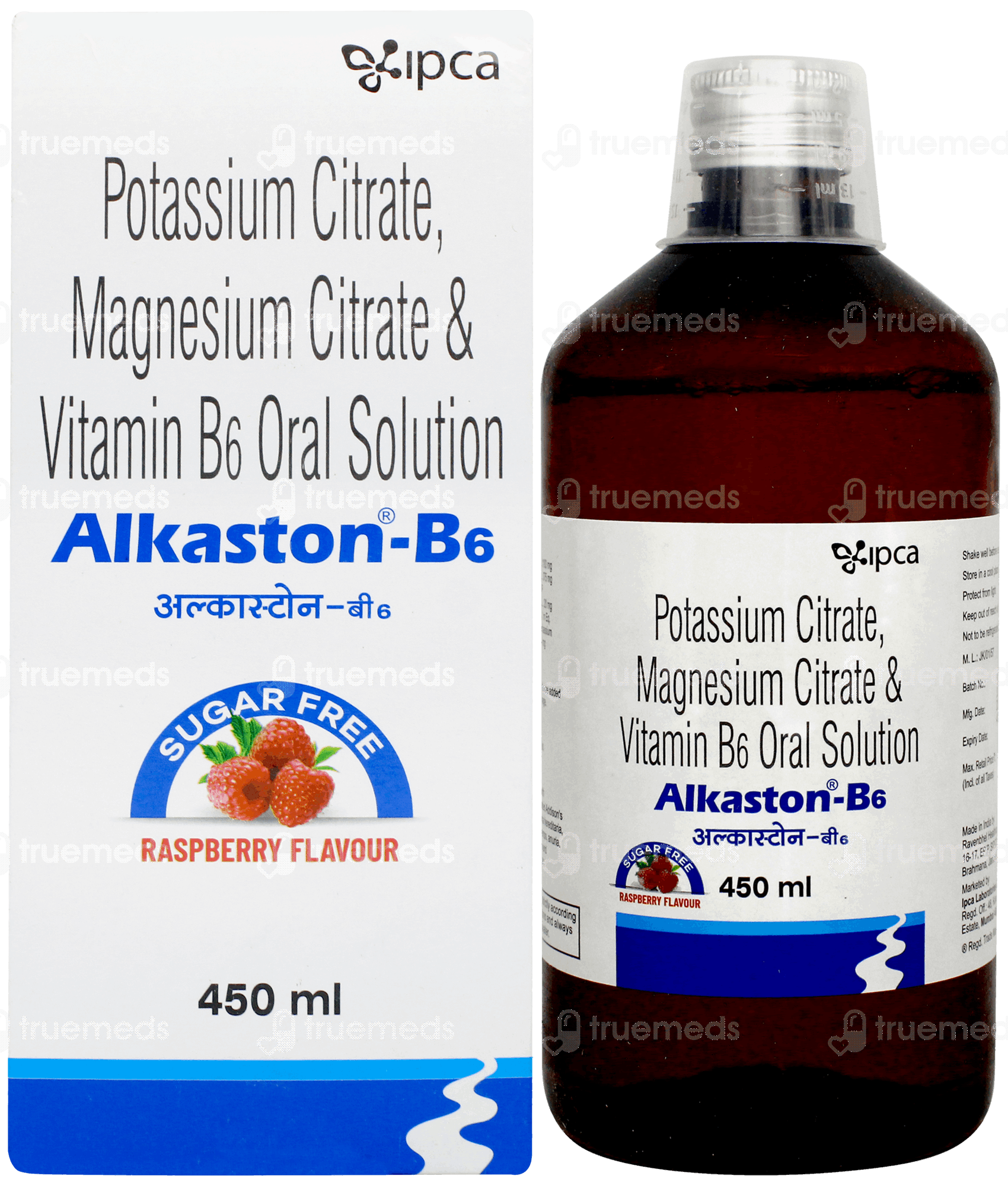 Alkaston B6 Raspberry Flavour Sugar Free Solution 450ml - Uses, Side ...