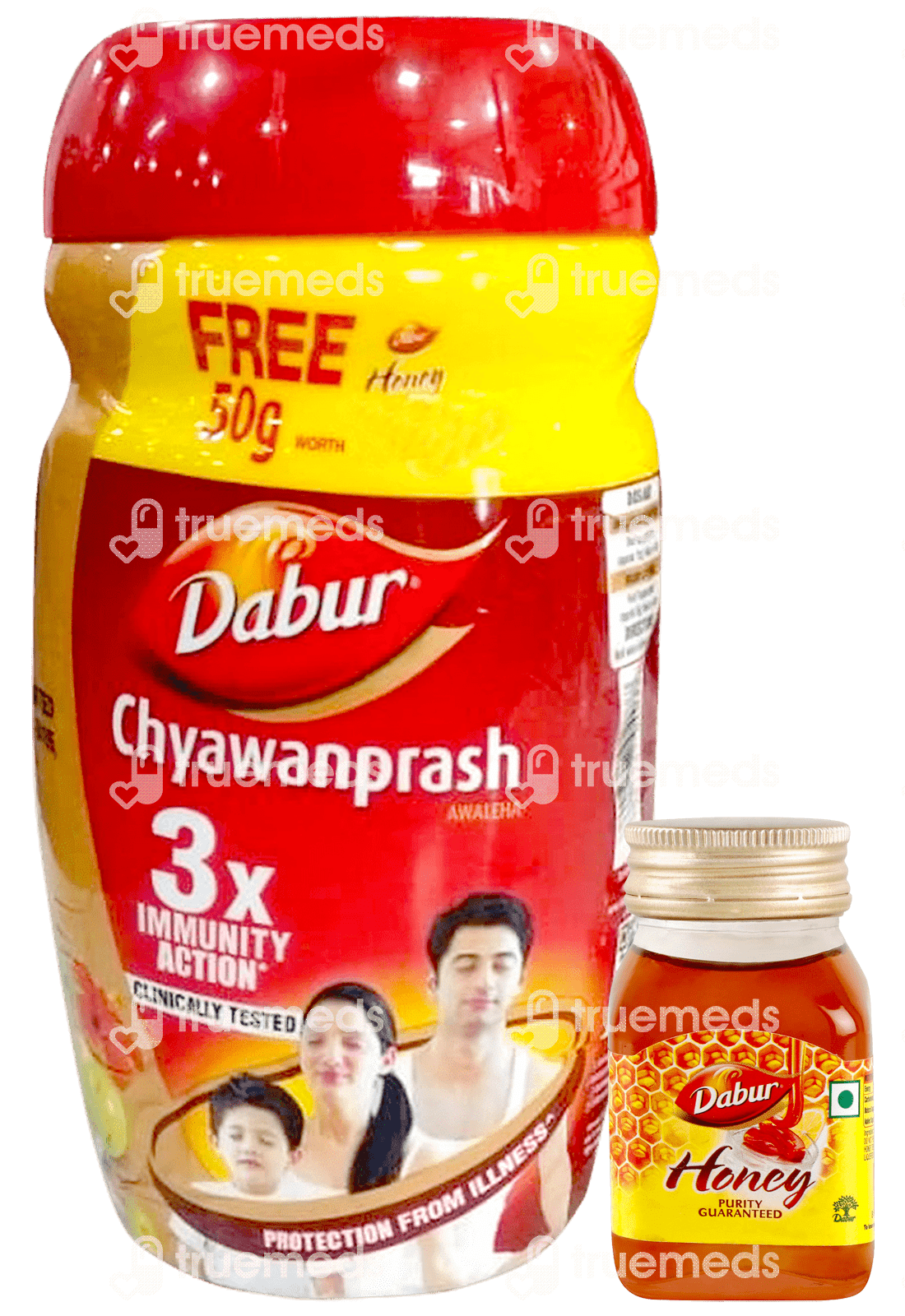 Dabur 3x Immuity Action Chyawanprash 950 Gm With Honey 50 Gm Free Combipack 1 - Uses, Side ...
