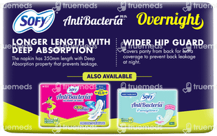 Sofy Antibacteria Overnight Xxl Sanitary Pads Packet Of 10 - Uses, Side ...