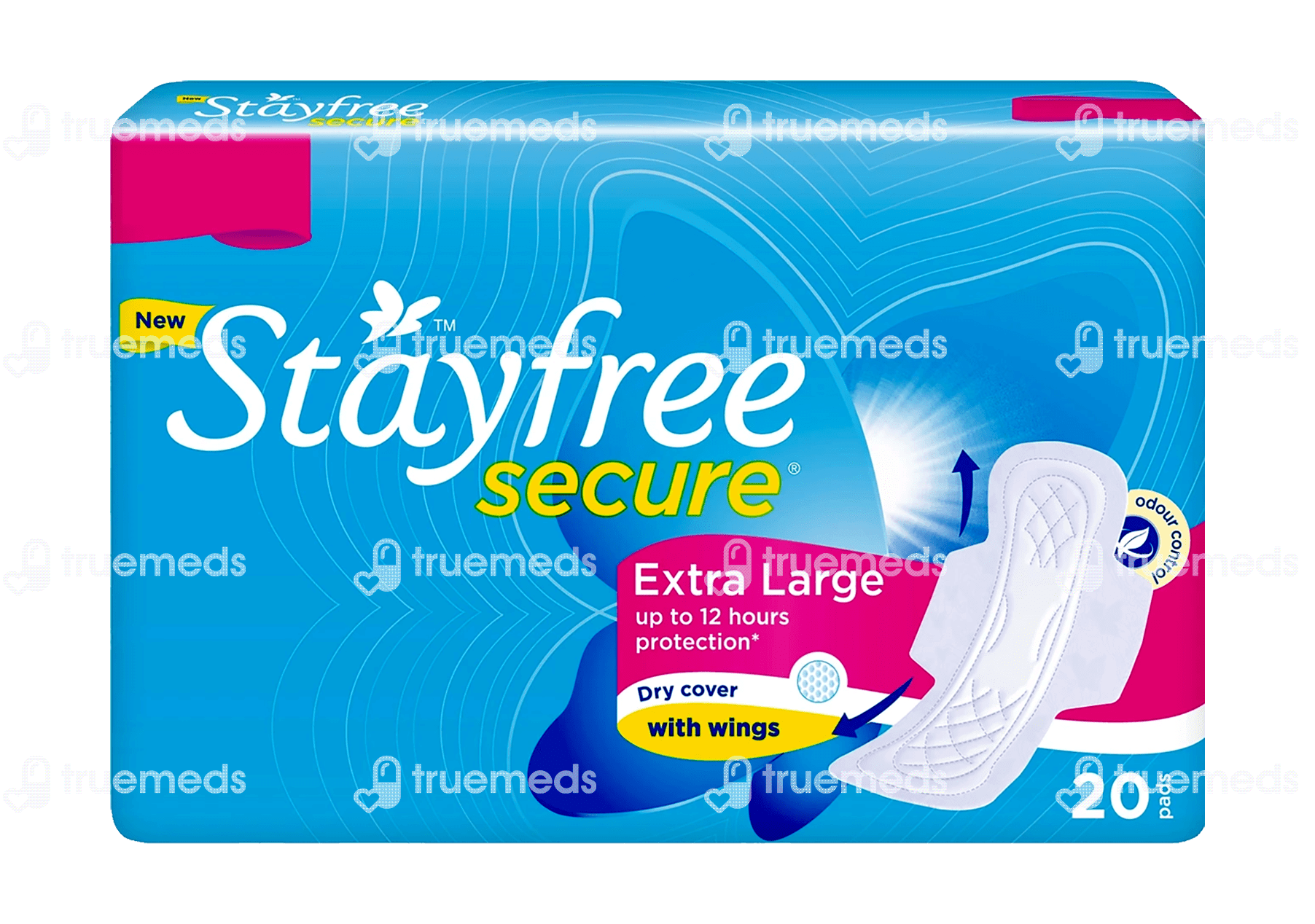 Stayfree Secure With Wings Xl 20 Sanitary Pad - Uses, Side Effects ...