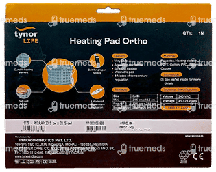 Tynor Life Heating Pad Ortho Regular Universal Grey 1 - Uses, Side ...