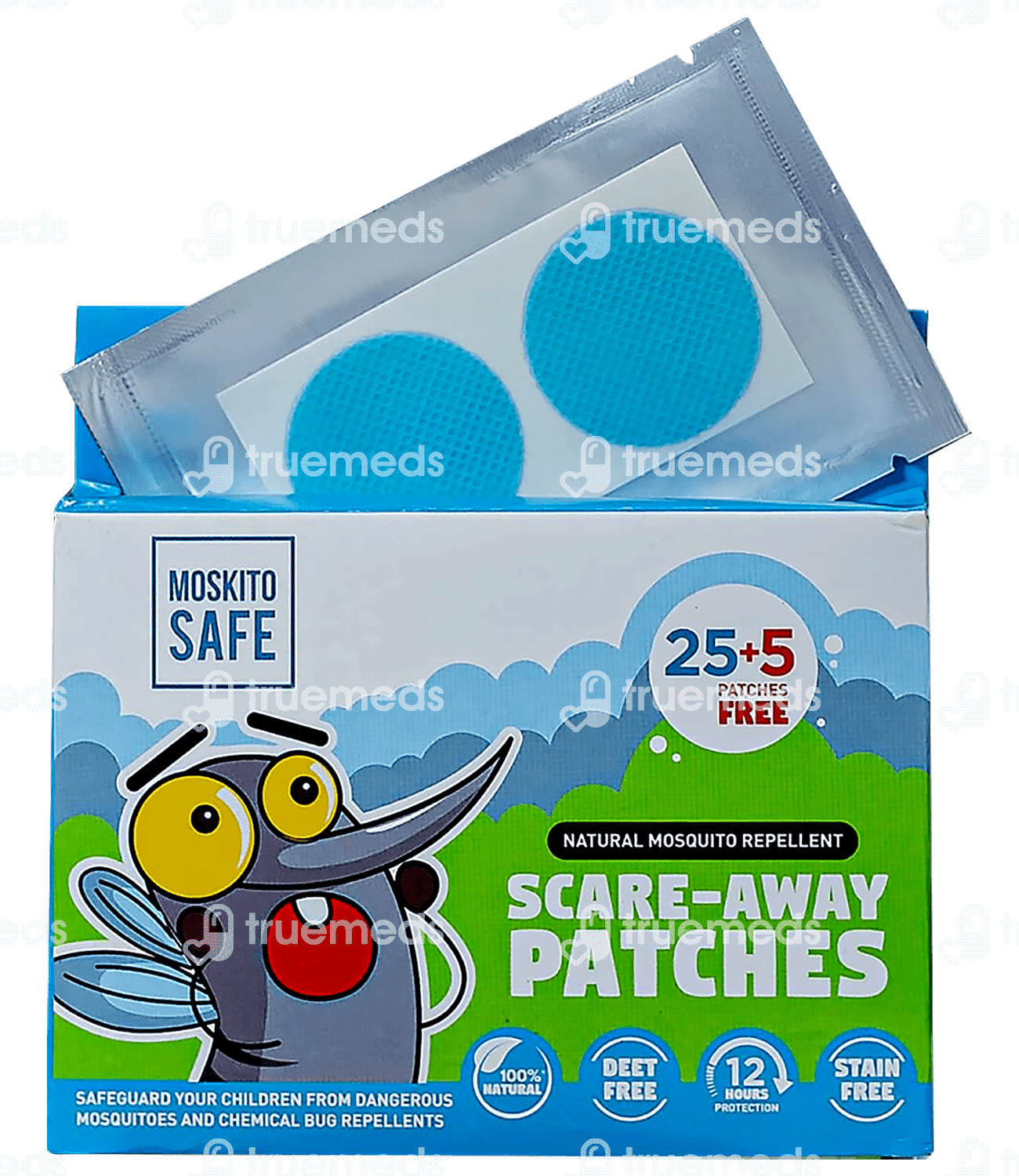 Moskito Safe Natural Mosquito Repellent Patches Pack Of 30 - Uses, Side ...