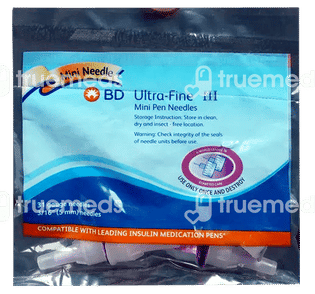 Bd Ultra Fine Iii Mini Pen Needles 5mm 31g 5 Needle - Uses, Side ...