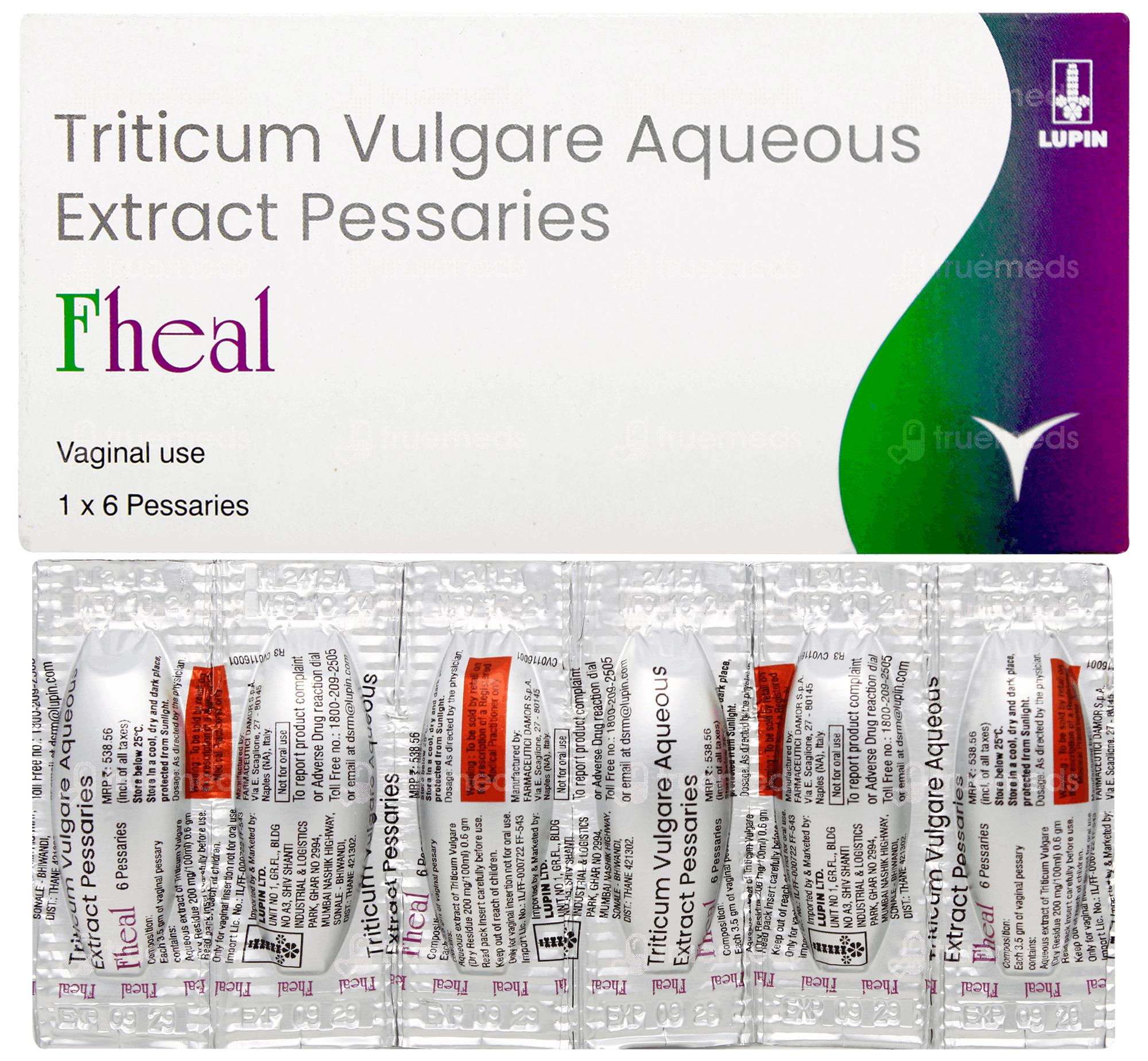 Fheal Pessaries 6 - Uses, Side Effects, Dosage, Price | Truemeds