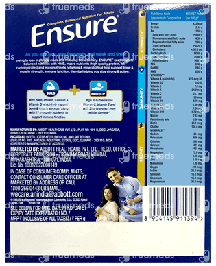 Ensure Chocolate Powder - Uses, Side Effects & Dosage from Truemeds