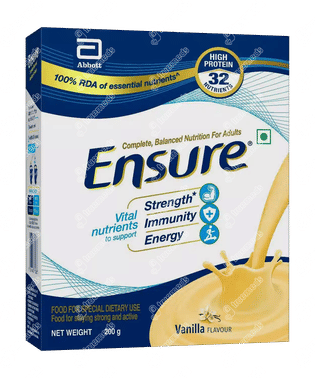 Ensure Vanilla Refill Powder 200 Gm - Uses, Side Effects, Dosage, Price ...