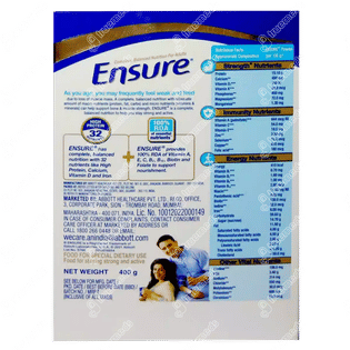 Ensure Vanilla Flavour Refill Powder 400 Gm - Uses, Side Effects ...
