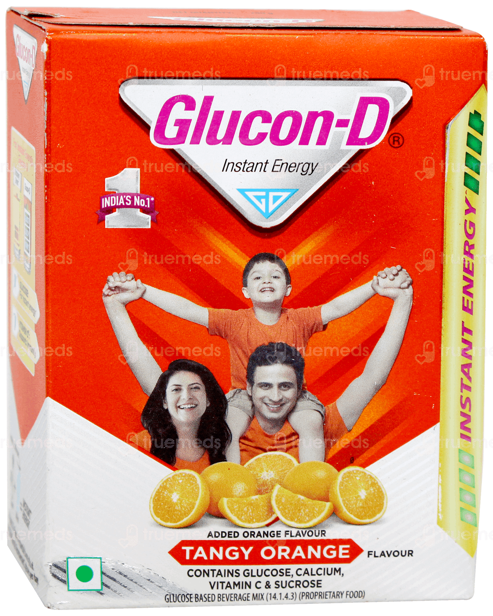 Glucon D Tangy Orange Powder 200 Gm - Uses, Side Effects, Dosage, Price ...