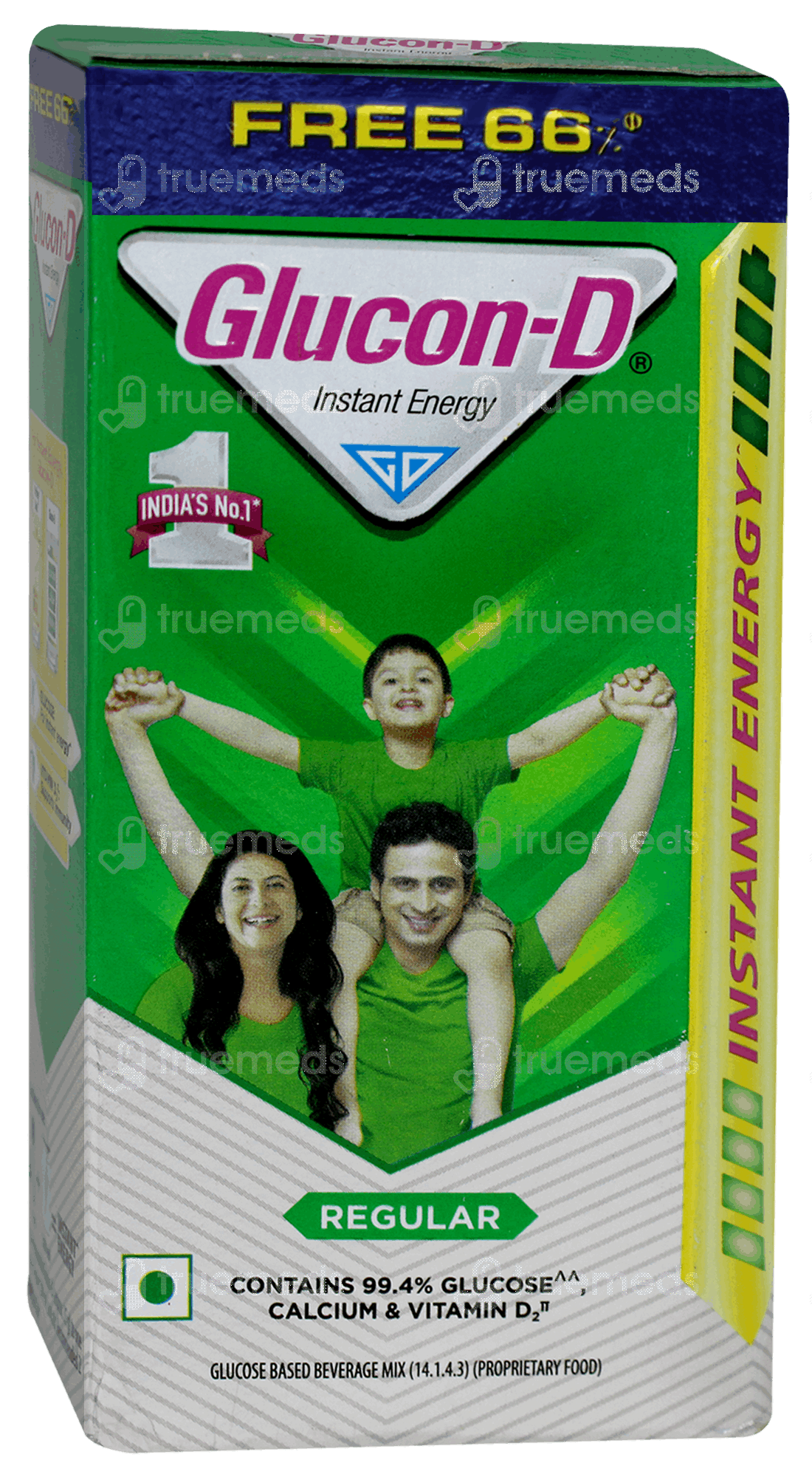 Glucon D Regular Powder 125 Gm - Uses, Side Effects, Dosage, Price ...