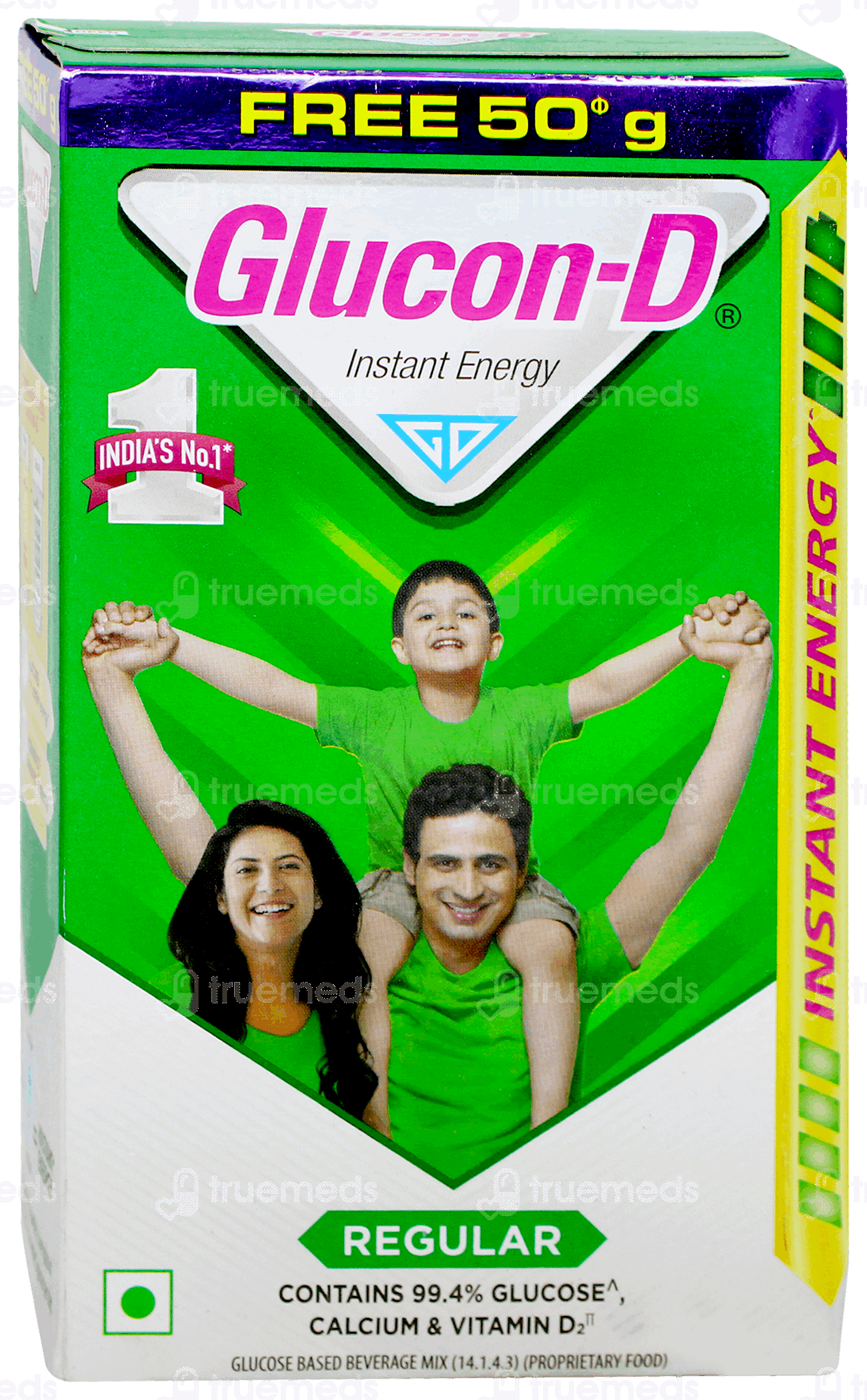 Glucon D Regular Powder 500 Gm - Uses, Side Effects, Dosage, Price ...