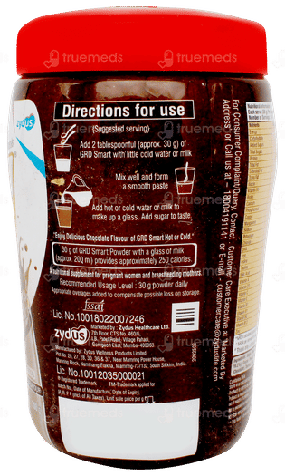 Grd Smart Choc Powder 200 Gm - Uses, Side Effects, Dosage, Price | Truemeds