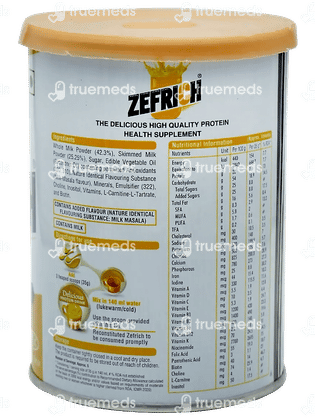 Zefrich Milk Masala Flavour | Buy Zefrich Milk Online at Truemeds