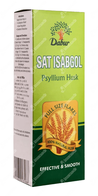 Dabur Sat Isabgol Powder 200 Gm - Uses, Side Effects, Dosage, Price ...