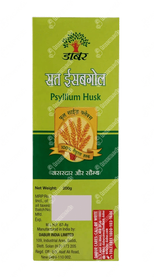 Dabur Sat Isabgol Powder 200 Gm - Uses, Side Effects, Dosage, Price ...