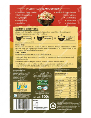 Organic India Quinoa Powder | Buy Organic India Online at Truemeds