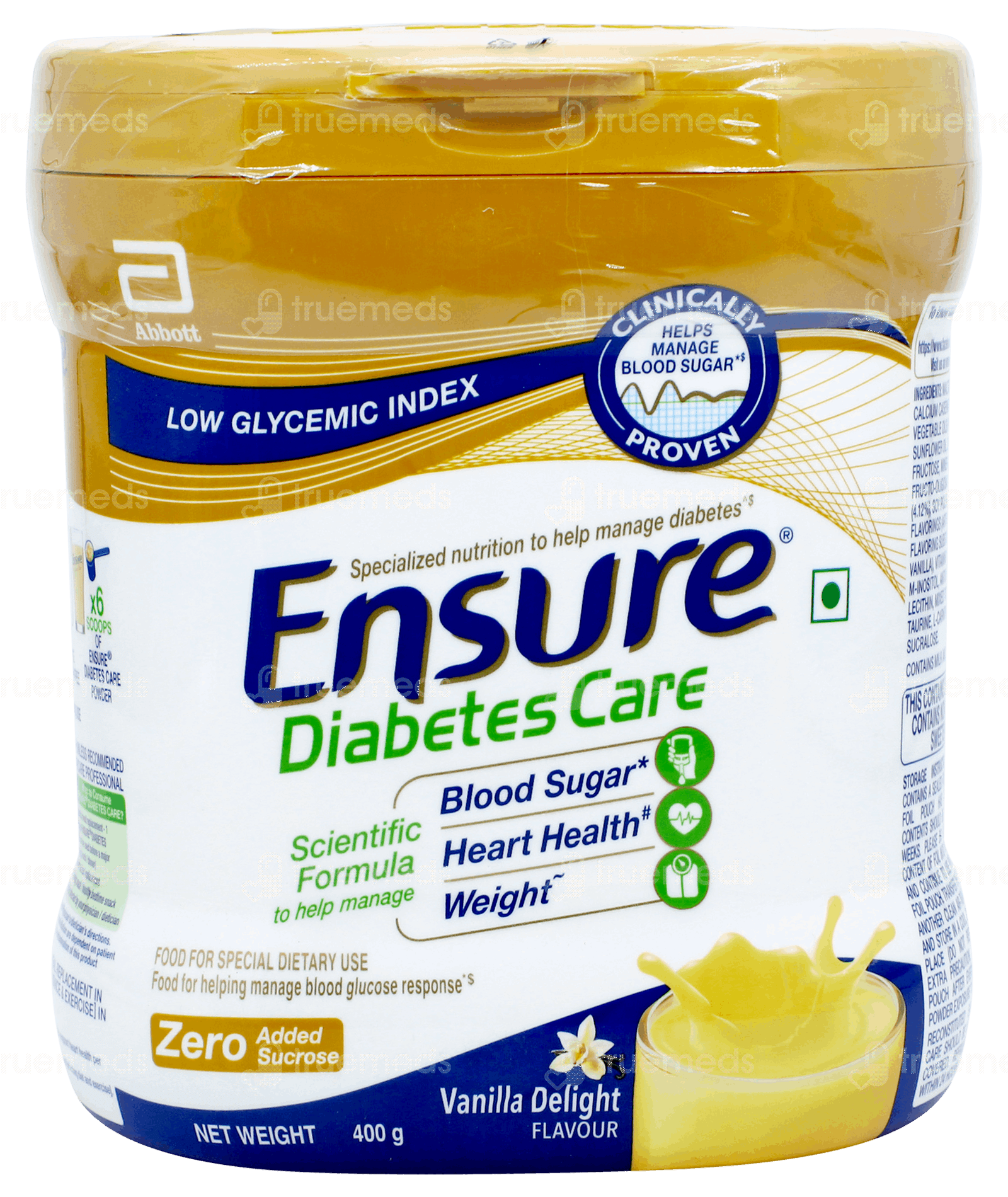 Ensure Diabetes Care Vanilla Powder Jar 400 Gm - Uses, Side Effects ...