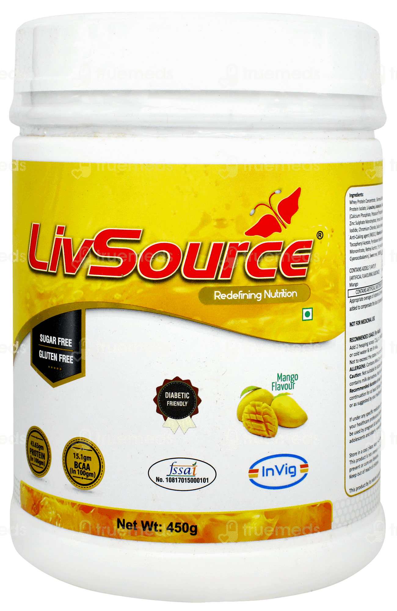 Livsource Mango Sugarfree Powder | Buy Livsource Mango Online at Truemeds