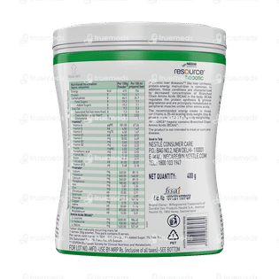 Nestle Resource Hepatic Powder 400 Gm - Uses, Side Effects, Dosage ...