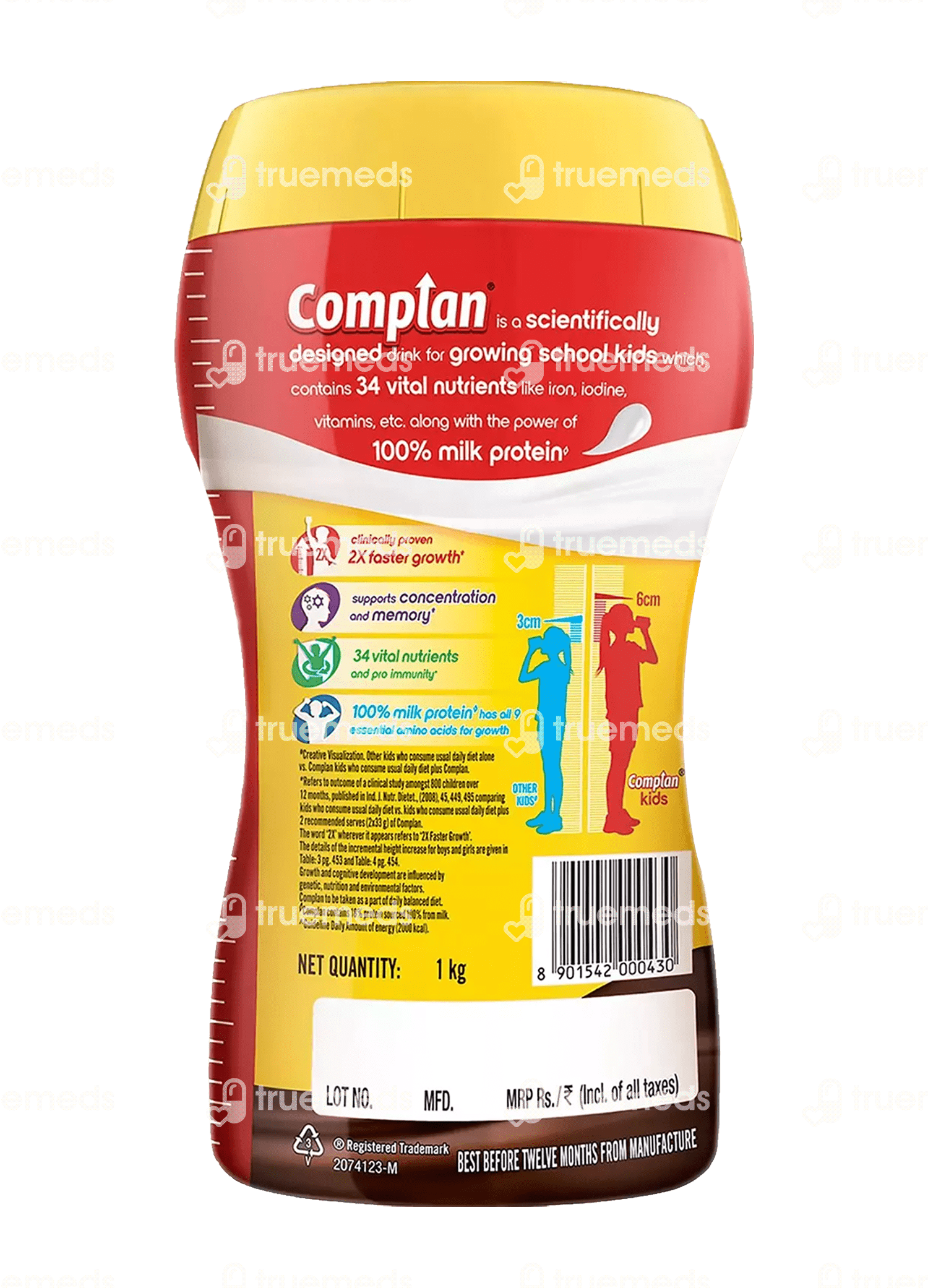 Complan Nutrition And Health Drink Royale Chocolate Jar 1 Kg - Uses, Side Effects, Dosage, Price ...