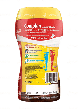 Complan Nutrition And Health Drink Royale Chocolate Jar 1 Kg - Uses, Side Effects, Dosage, Price ...
