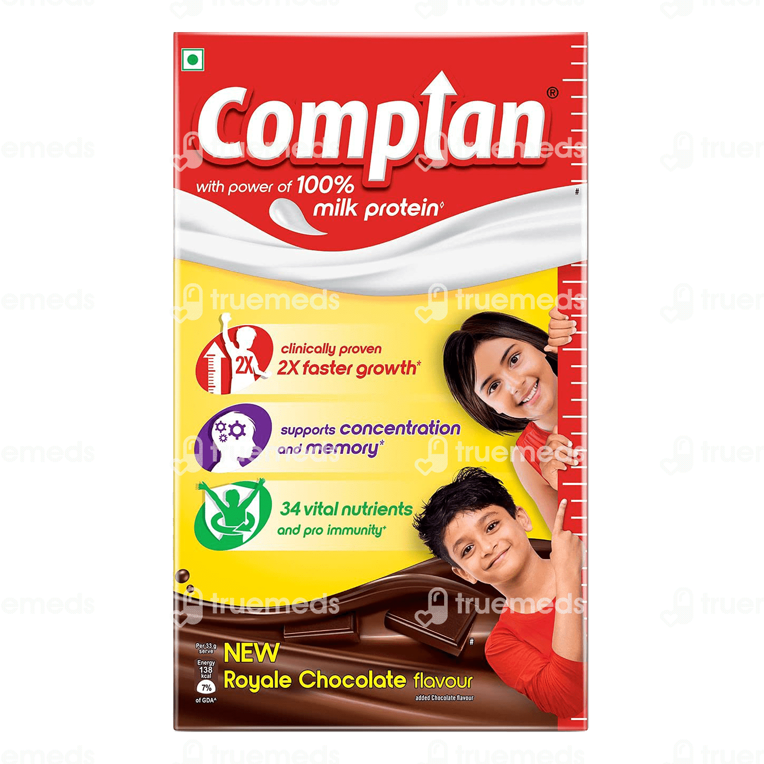 Complan Nutrition And Health Drink Royale Chocolate Refill 1 Kg - Uses, Side Effects, Dosage ...