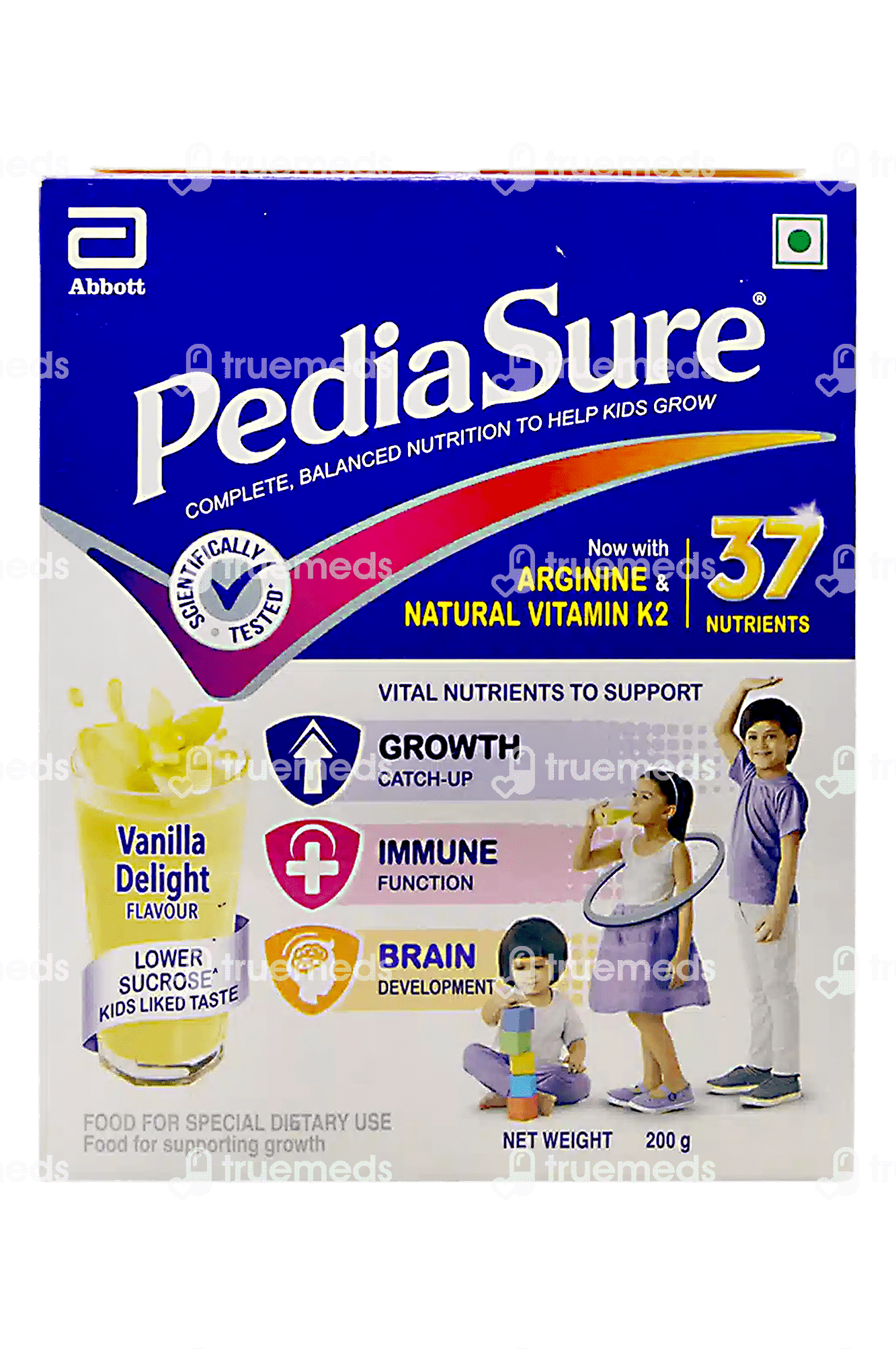 Pediasure Kids Nutrition Drink With Arginine Natural Vitamin K2 Vanilla ...