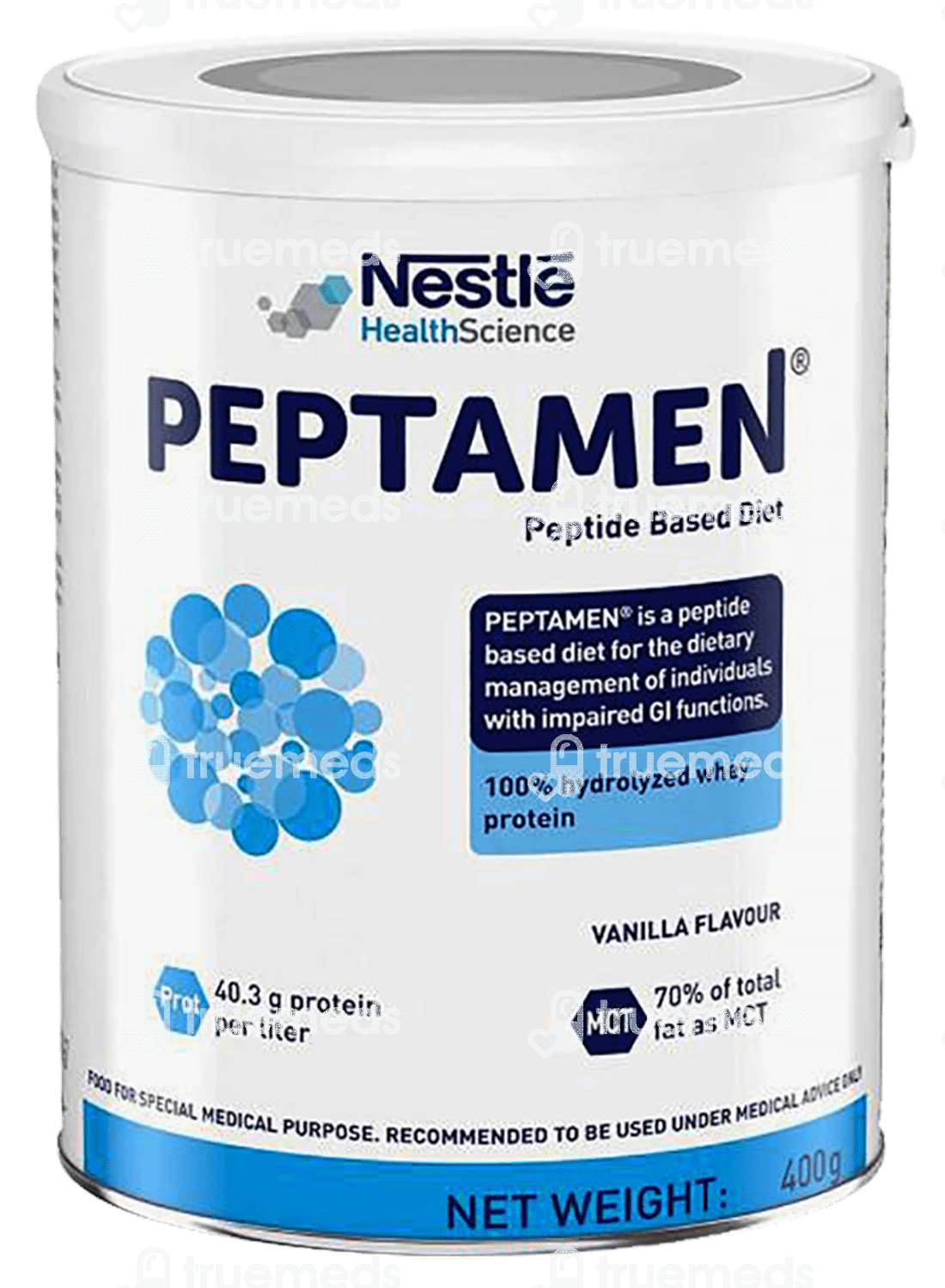 Nestle Peptamen Peptide Based Diet Powder Vanilla 400 Gm - Uses, Side ...
