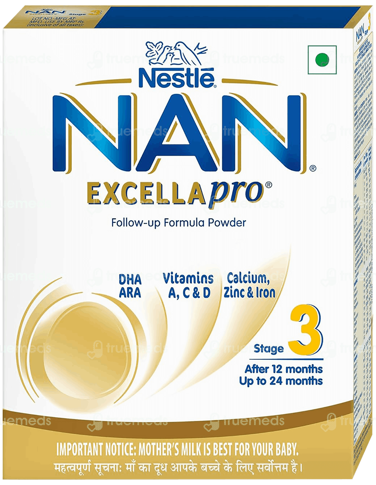 Nestle Nan Excellapro 3 Formula Powder Refill Pack 400 Gm - Uses, Side ...