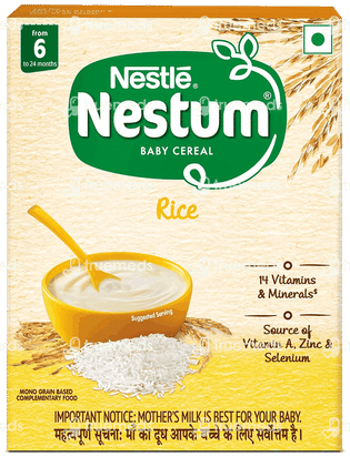 Nestle Nestum Baby Cereal Stage 1 Rice 300 Gm - Uses, Side Effects ...