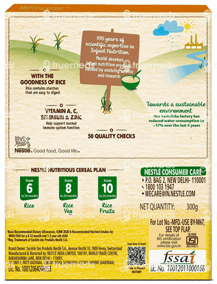Nestle Nestum Baby Cereal Stage 1 Rice 300 Gm - Uses, Side Effects ...