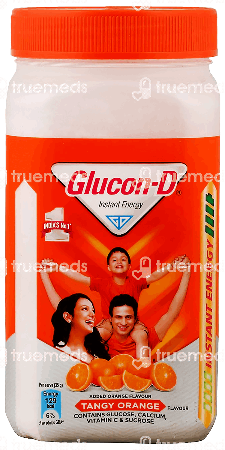 Glucon D Tangy Orange Jar 400 Gm - Uses, Side Effects, Dosage, Price ...