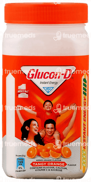 Glucon D Tangy Orange Jar 400 Gm - Uses, Side Effects, Dosage, Price ...