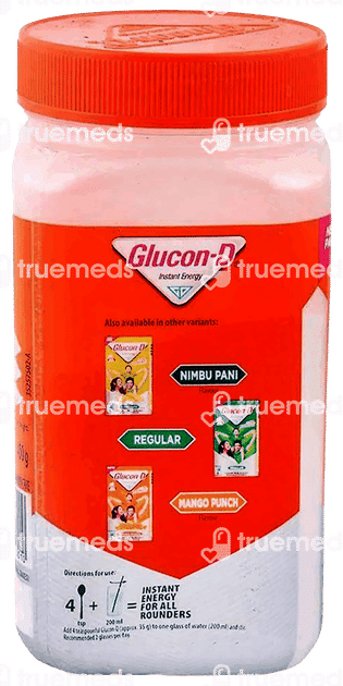 Glucon D Tangy Orange Jar 400 Gm - Uses, Side Effects, Dosage, Price ...
