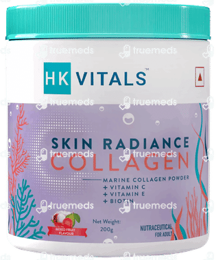 Hk Vitals Skin Radiance Collagen Mixedfruit Powder 200 Gm - Uses, Side ...