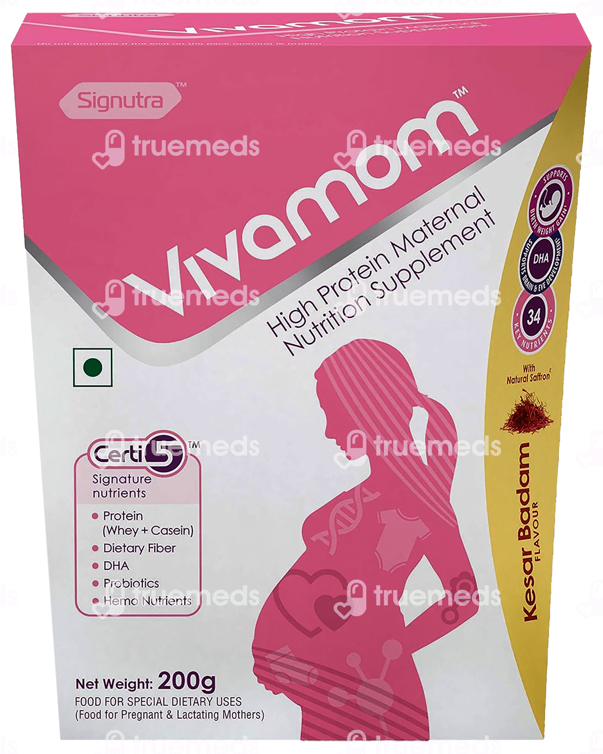 Vivamom Kesar Badam Powder 200 Gm - Uses, Side Effects, Dosage, Price ...