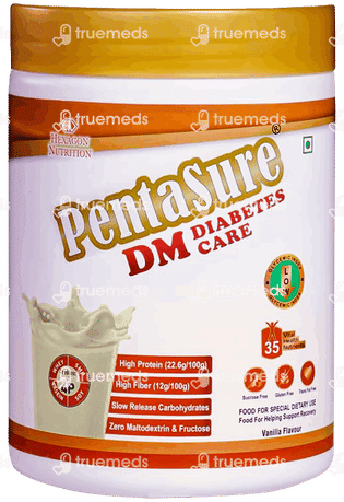 Pentasure Dm Diabetes Care Vanilla Powder 400 Gm - Uses, Side Effects ...