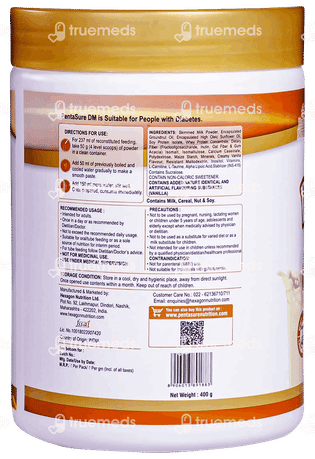 Pentasure Dm Diabetes Care Vanilla Powder 400 Gm - Uses, Side Effects ...