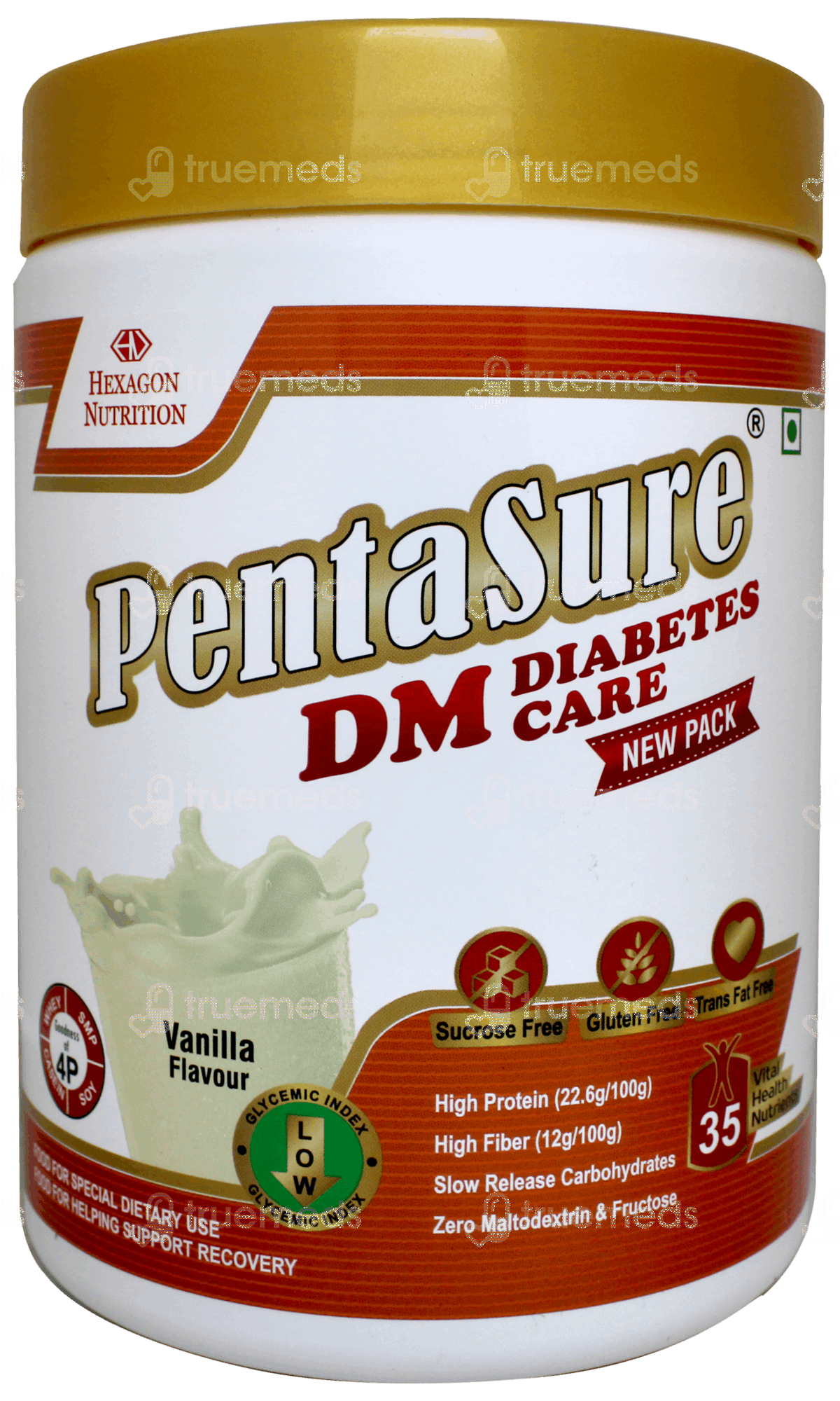Pentasure Dm Diabetes Care Vanilla Powder 400 Gm - Uses, Side Effects ...